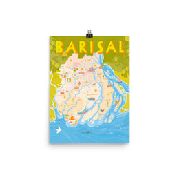Illustrated Map of Barisal Division – DHAKAYEAH